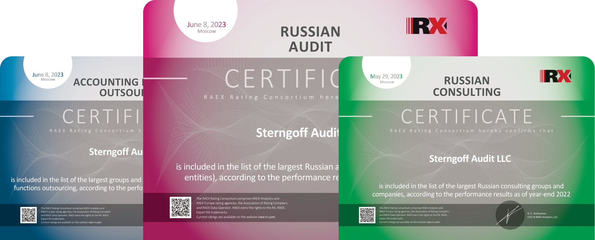 Our company ranked 32nd in the rating of the largest Russian auditing ...